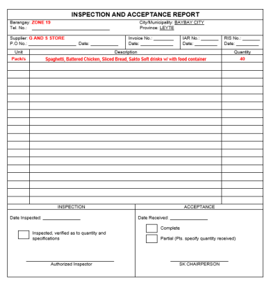 Procurement Forms | SK Baybay City, Leyte – SK Baybay City, Leyte