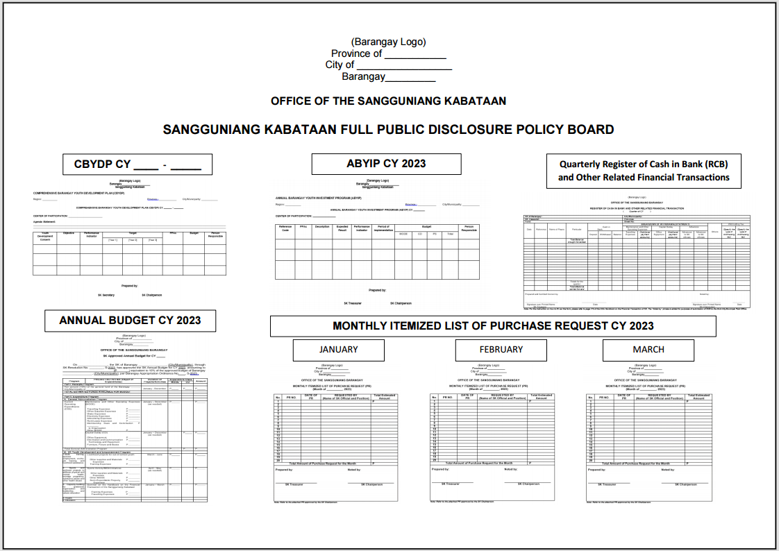 SK FULL PUBLIC DISCLOSURE FORMS | SK Baybay City, Leyte – SK Baybay ...